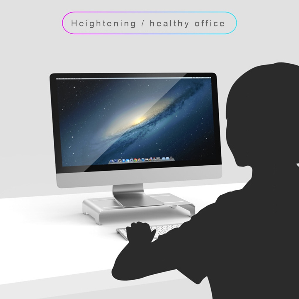 Aluminium Beugel Computer Monitor Stand Base Anti-Slip Scherm Riser ...