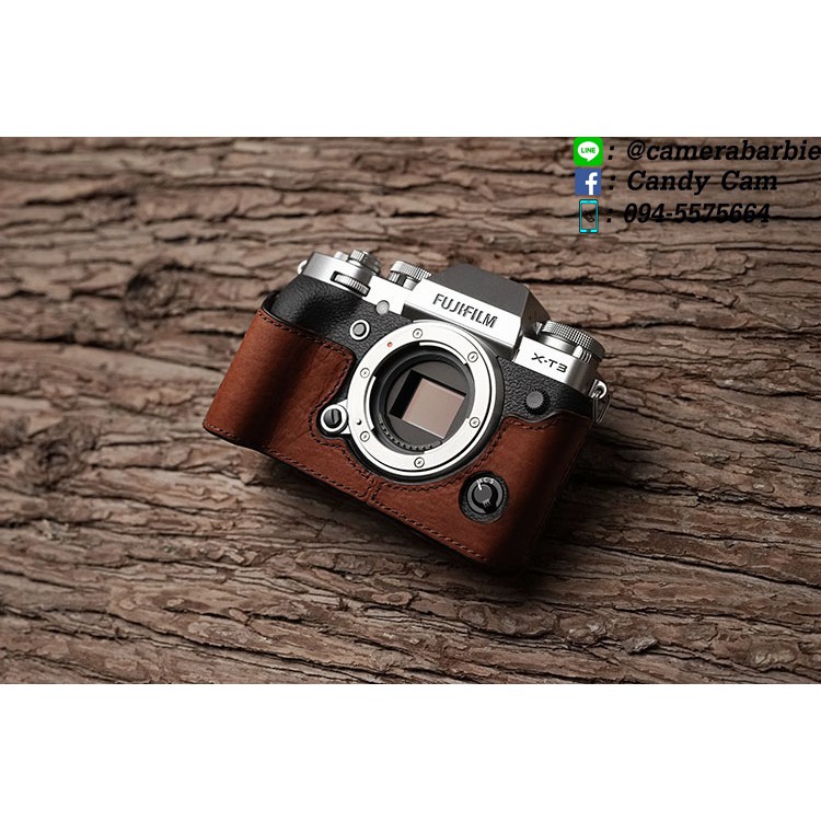 Half case เคสหนัง หนังแท้ Mr Stone Fujifilm XT3 - candy_cam - ThaiPick