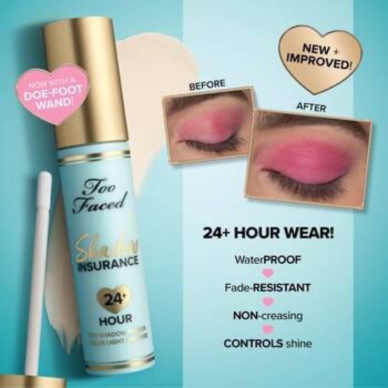แพ็คเกจใหม่ Too Faced Shadow Insurance Anti-Crease Eye Shadow Primer ...