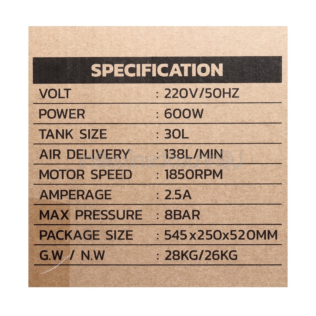 HECTO (เฮกโต้) ปั๊มลมออยล์ฟรี C1 ปั๊มลมแบบไร้น้ำมัน (OIL FREE) เสียงเงียบ กำลังมอเตอร์ 0.8 ...