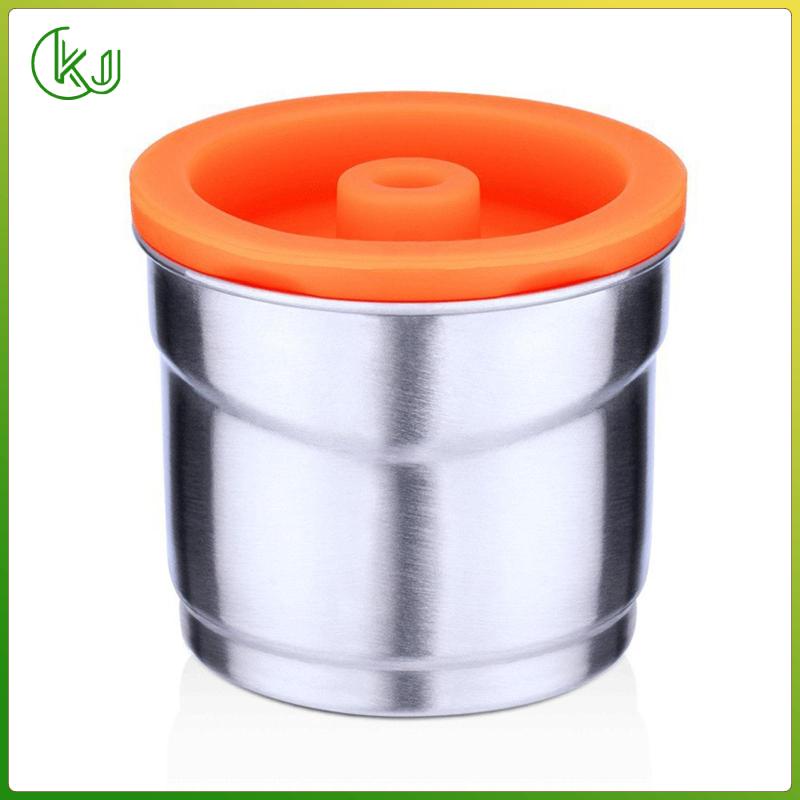 Reusable Manual Coffee Grinder with 2 Capsule Filter Cup & Spoon and ...