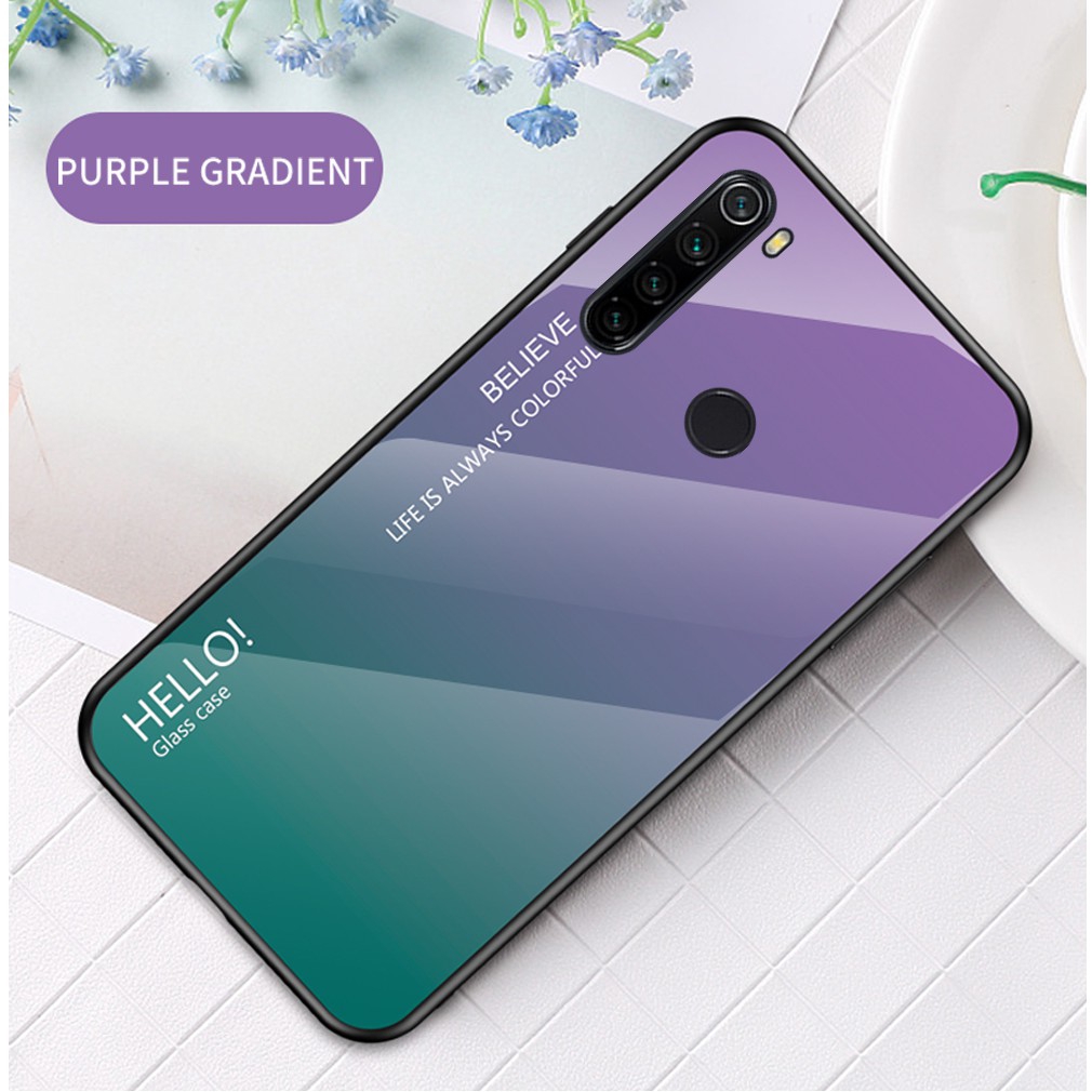 เคสโ Xiaomi Redmi Note 8T Hard Glass Phone glass case cover - mooda.th ...