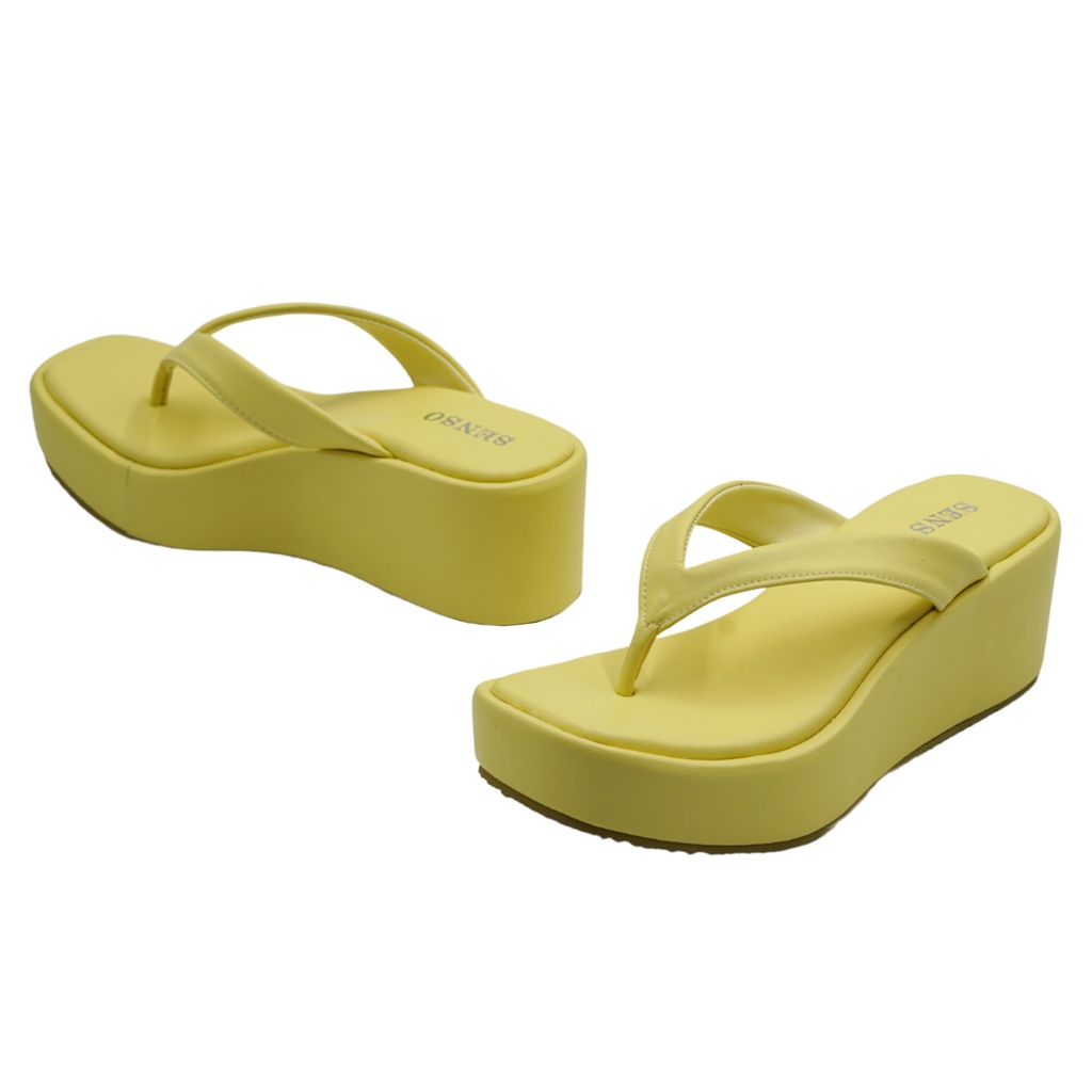 รองเท้าแฟชั่นส้นโฟม แบบคีบ ส้นตันพื้นนุ่ม (COMFORT) J77401 - sensoth ...