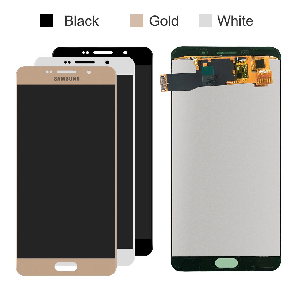 TFT สำหรับ samsung galaxy a9 pro a910 lcd touch screen digitizer สำหรับ ...