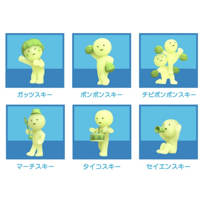 Smiski cheer series เซ็ท 6 ตัว ตัวโชว์ ของสะสม ตุ๊กตาเรืองแสง ...