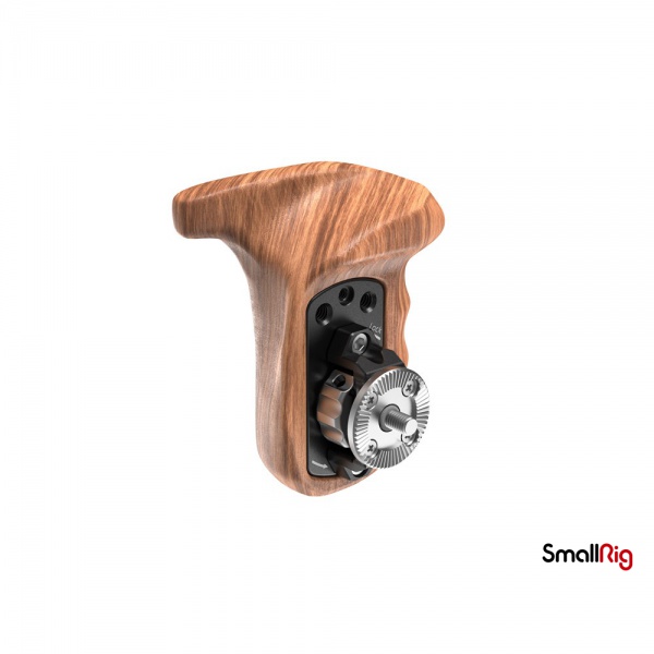 SMALLRIG DSLR Camera Wooden Hand Grip Left Side Handle with ARRI ...