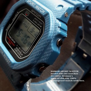 SAMOR SPORT WATCH รุ่น SM-293 นาฬิกาผู้หญิงระบบDIGITALกันน้ำ100%พร้อม ...