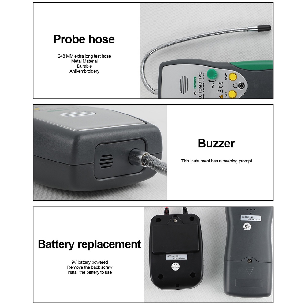 DUOYI DY25 เครื่องทดสอบไฟฟ้าลัดวงจรอัตโนมัติ Finder ตัวติดตามการลัดวงจร ...