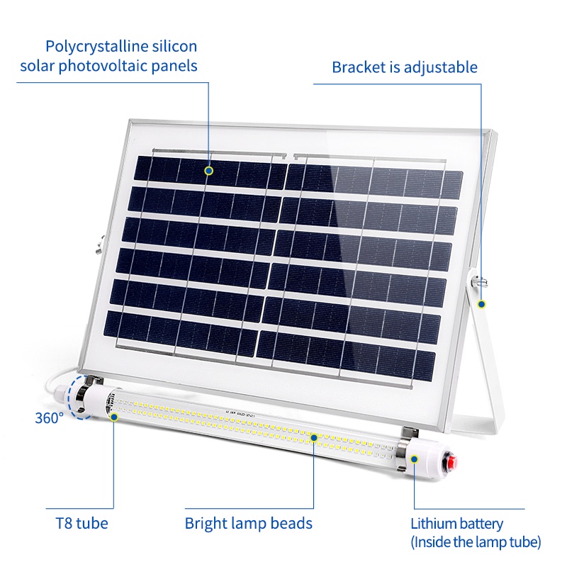หลอดไฟโซล่าเซลล์ 40W60W100W300w ไฟพลังงานแสงอาทิตย์ solar light พลังงานแสงอาทิตย์ led solar cell ...