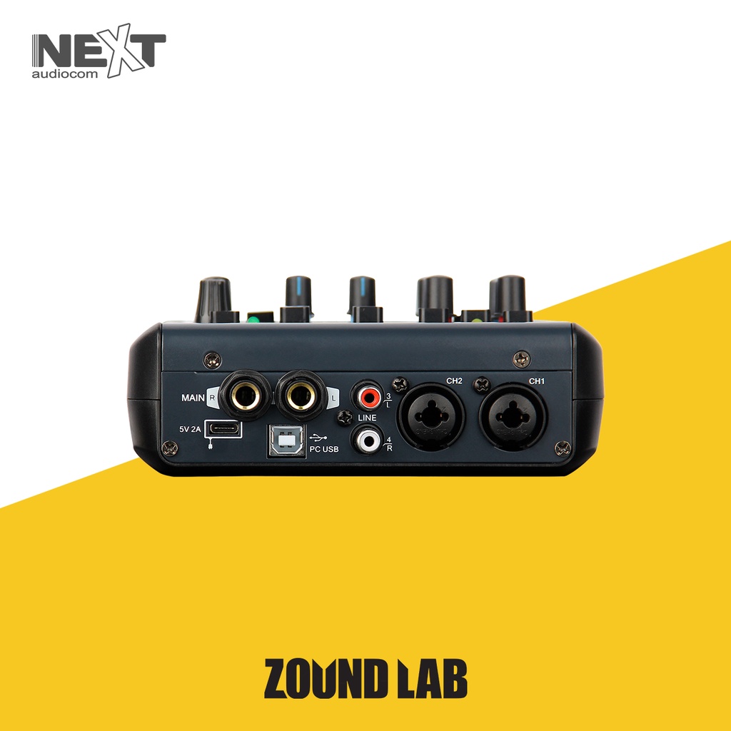 NEXT AUDIOCOM M1 Mixer เครื่องผสมสัญญาณเสียง 4 ช่อง เอฟเฟคแท้ มิกเซอร์แบบมืออาชีพ - zoundlab ...