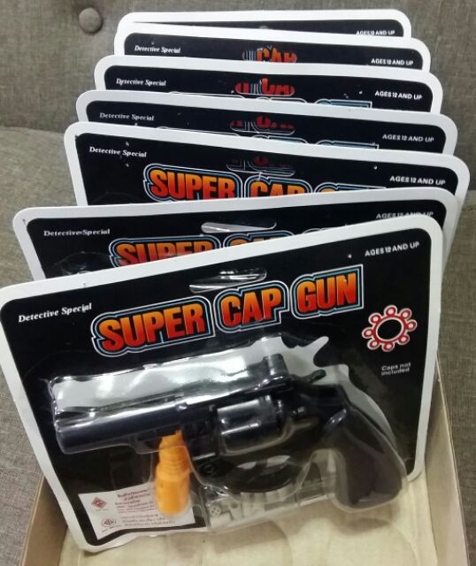 ปืนแก๊ป 8 นัด สีดำ super cap gun รุ่นยอดนิยม - thatayaartidthaya - ThaiPick