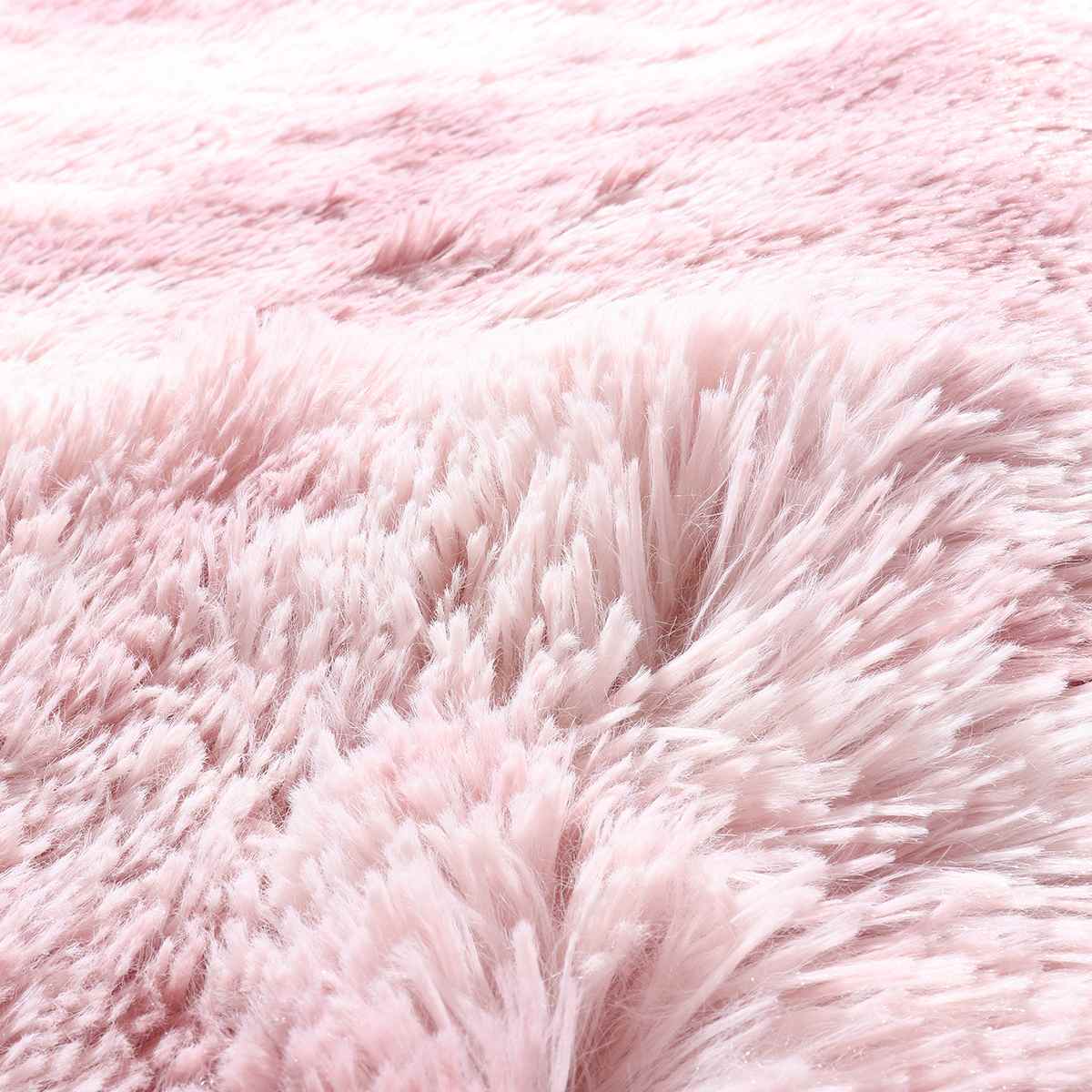 Pink Thick Plush Carpet for Living Room Fluffy Rug Bed Room Carpets ...