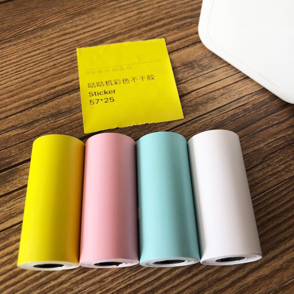 4 Pcs/set Continuous Gift Paste Self Adhesive Thermal Sticker Printing ...