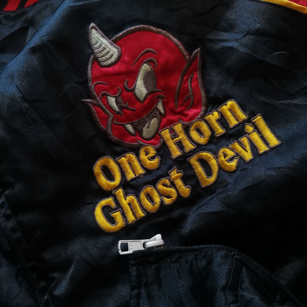 One Horn Ghost Devil Bomber Jacket รอบอก 48 - jacket_bk2l_football ...