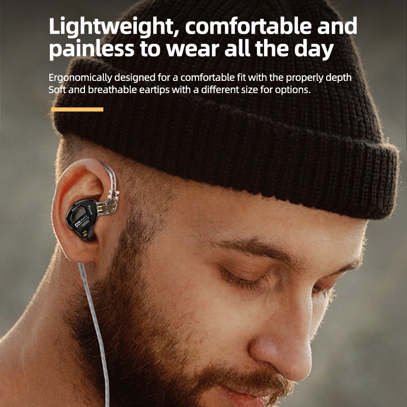 CCA PLA13 Wired Earphone Orthodynamic Driver In Ear Monitor Earbuds ...