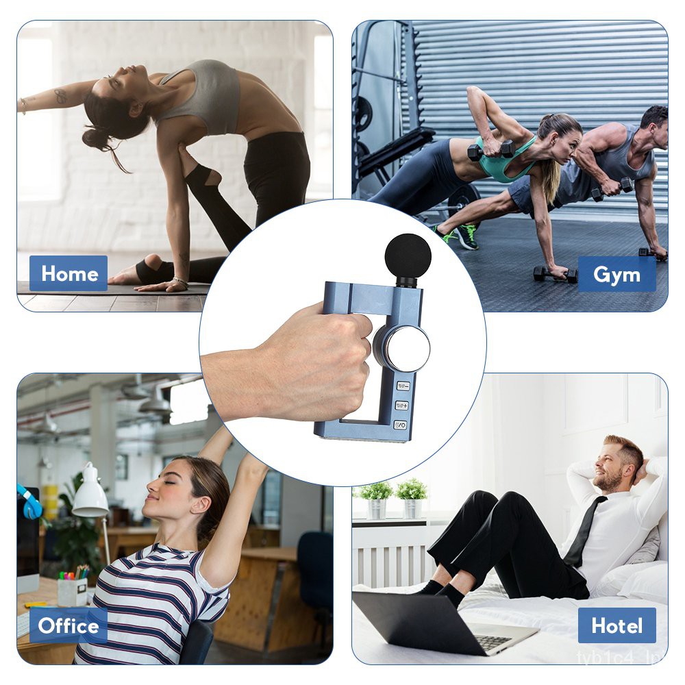 LCD Dislay Mini Massage Gun Muscle Massager Muscle ain Body Neck ...