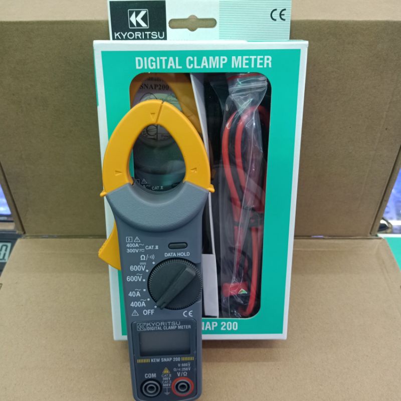คลิบแอมป์ แค้มป์มิเตอร์ Kyoritsu kew snap 200 digital clamp multimeter ...