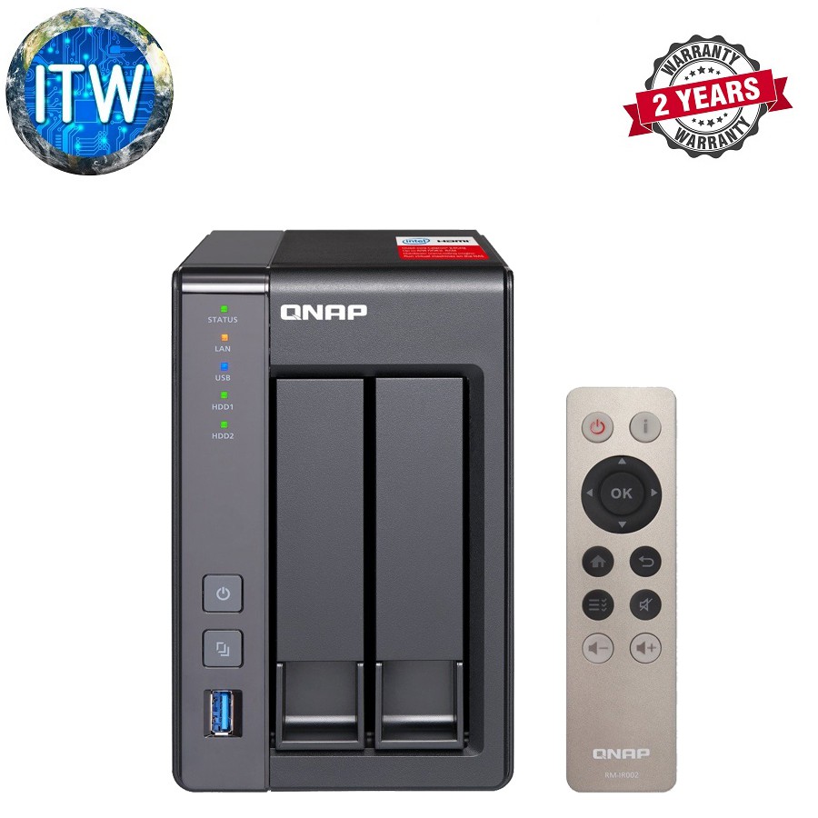 Qnap TS-251+ 2-Bay Next Gen Personal Cloud Quad-Core NAS F35E ...