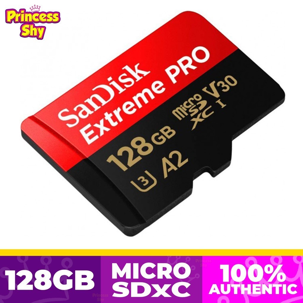 oo pop 128GB Extreme Pro micro SDXC Memory Card U3 V30 A2 SDSQXCY-128G ...