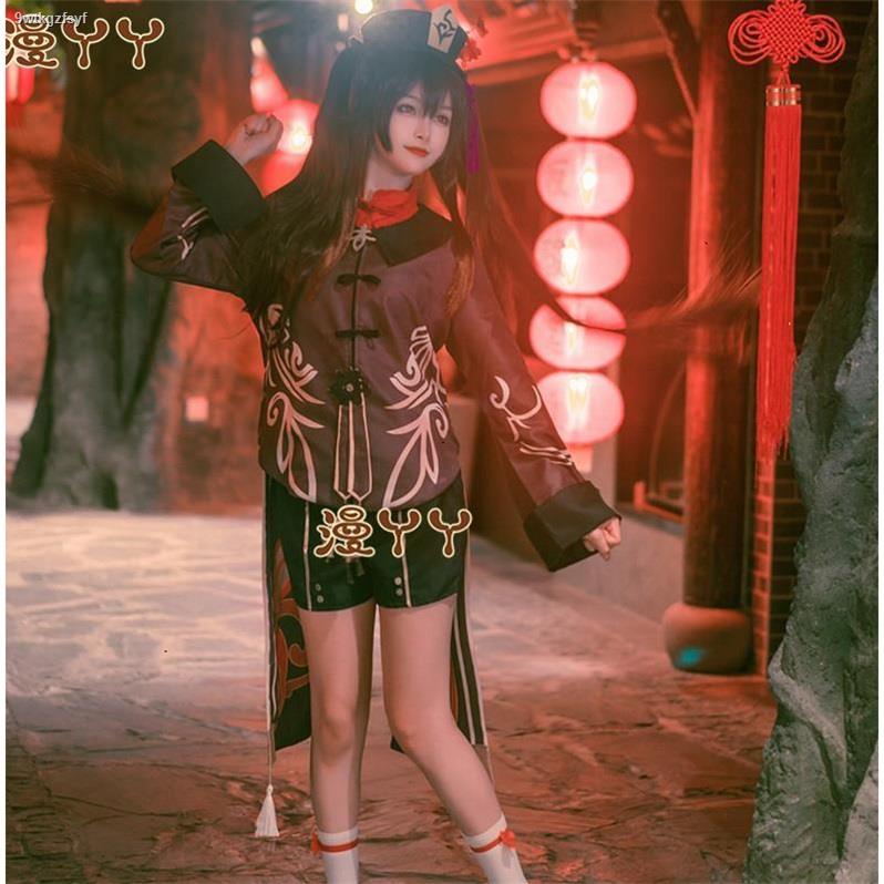 เตรียมจัดส่งYuanshen cos เสื้อผ้าวอลนัท cos รอดตาย hall Hu hall master ...