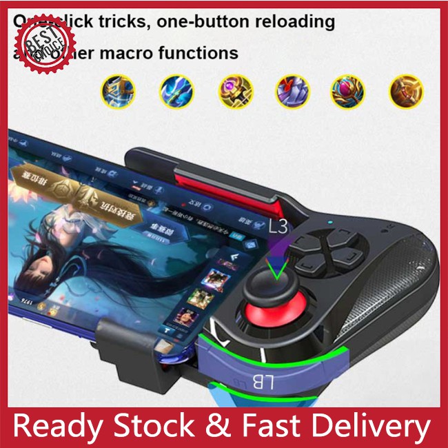 ( Ttc ) Mocute - 059 One - Handed เกมแพดควบคุมเกมแบบไร้สายเชื่อมต่อบลูทูธสําหรับ Android Ios ...