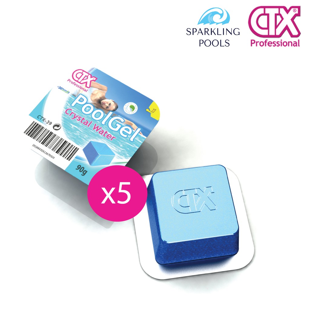 CTX Pool Gel เจลก้อนปรับน้ำใส แพ็ค 5 ก้อน - CTX Pool Gel x5 Pcs ...