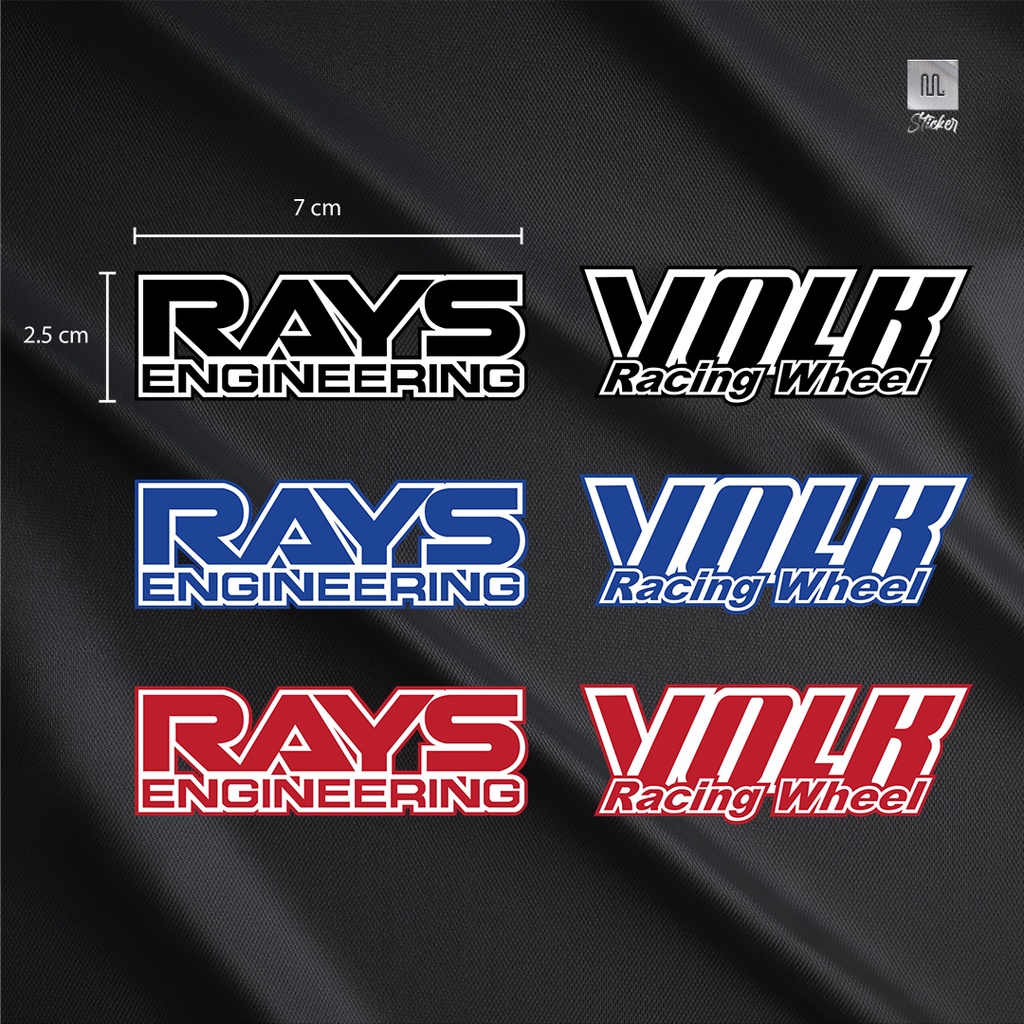8pcs Set Rays Volk Racing Car Wheel Spoke Sticker For Te37 Sl Ce28 ...