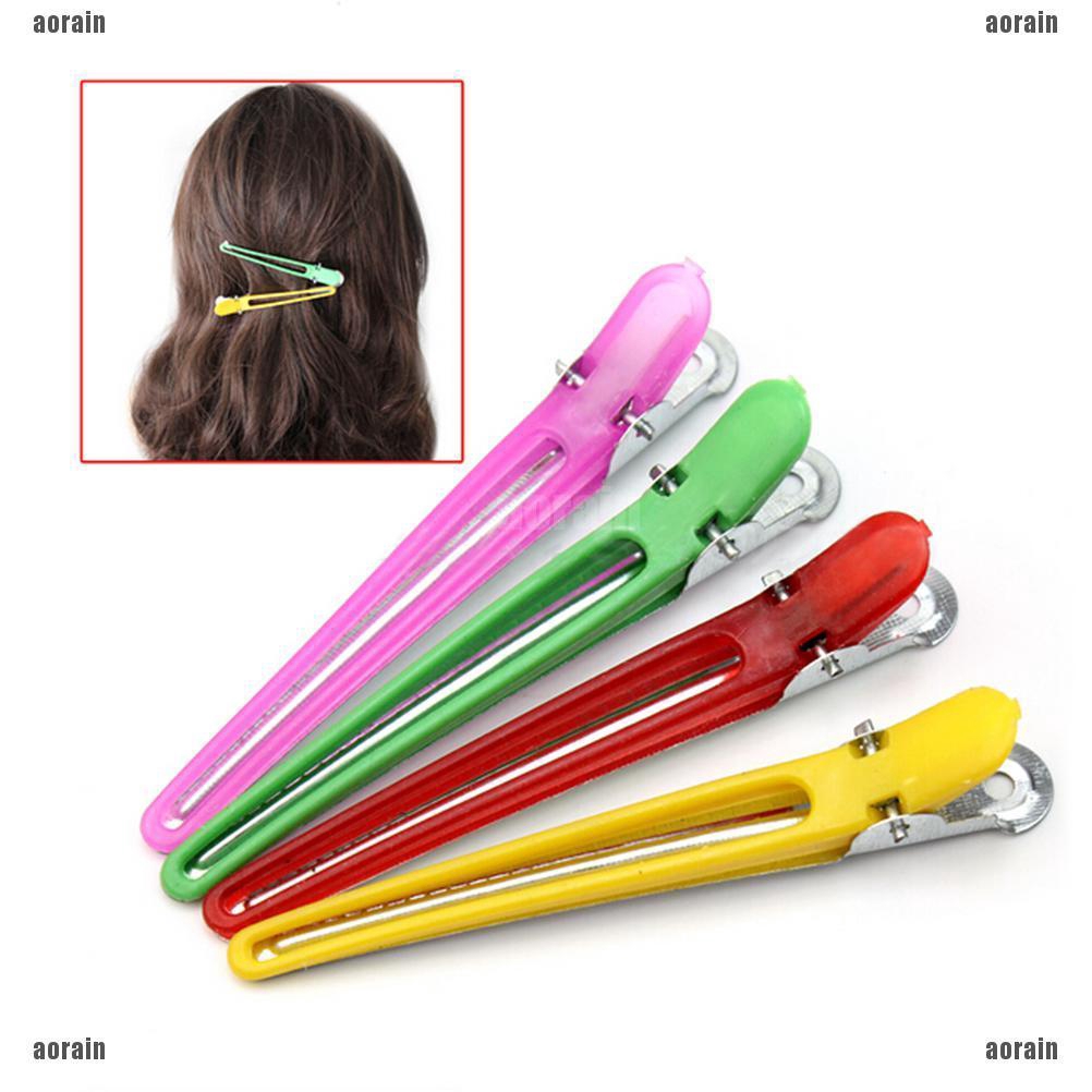 AG 12pcs Colorful Hairdressing Salon Sectioning Clips Clamps Hair ...