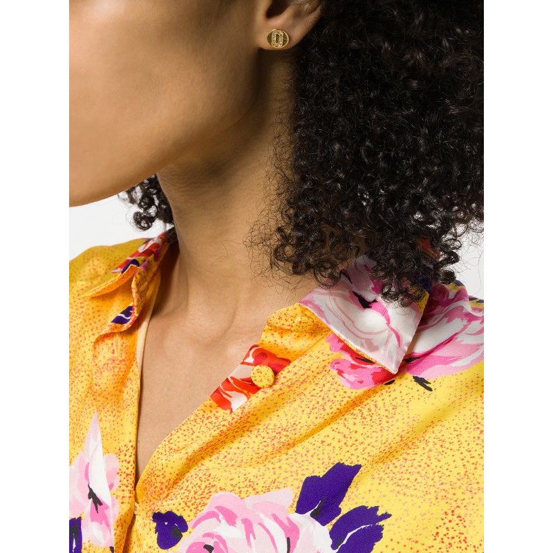 Marc Jacobs Gold Double J Stud Earrings - nazzilla - ThaiPick