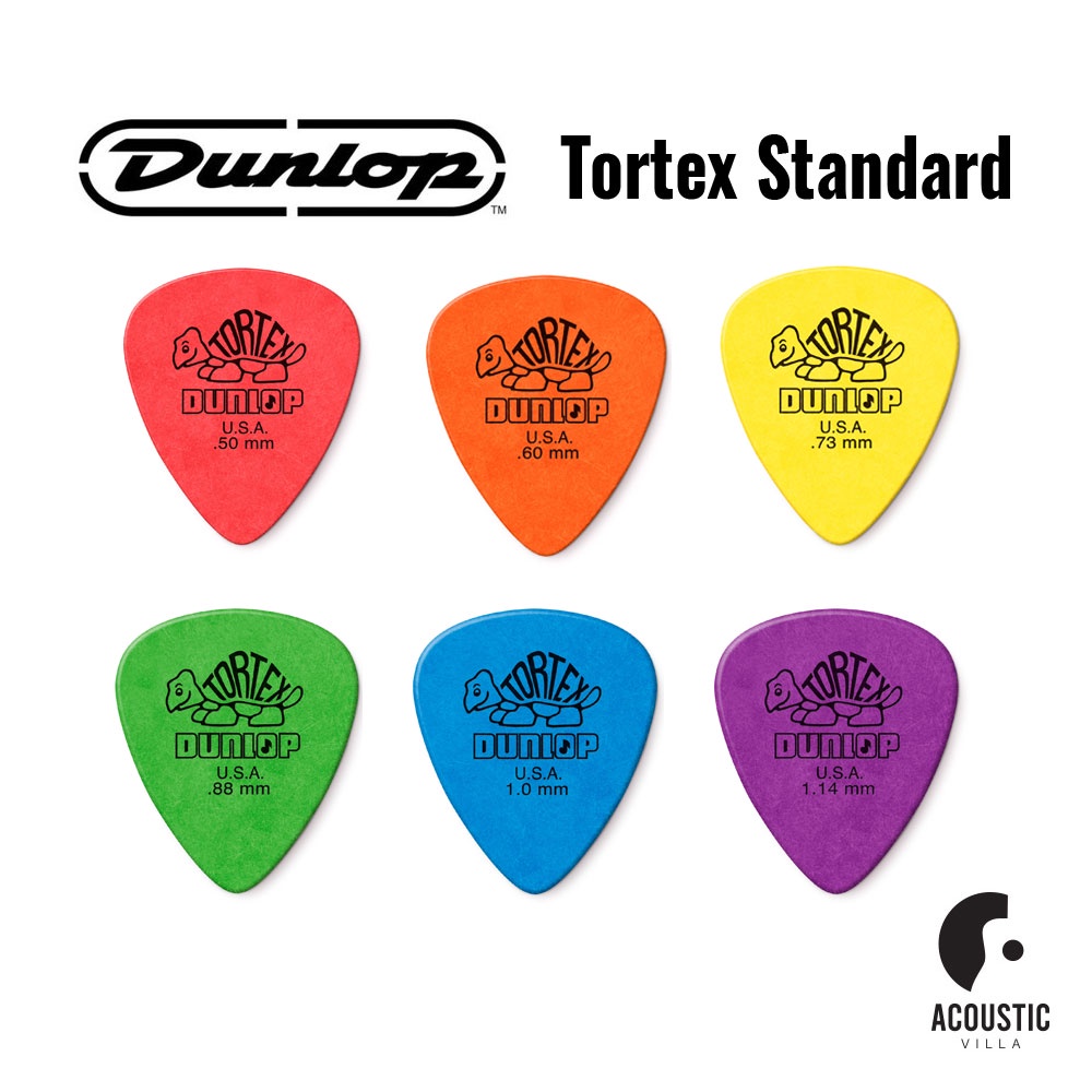 ปิ๊กกีตาร์ Dunlop Tortex Standard Picks (418) | Shopee Thailand