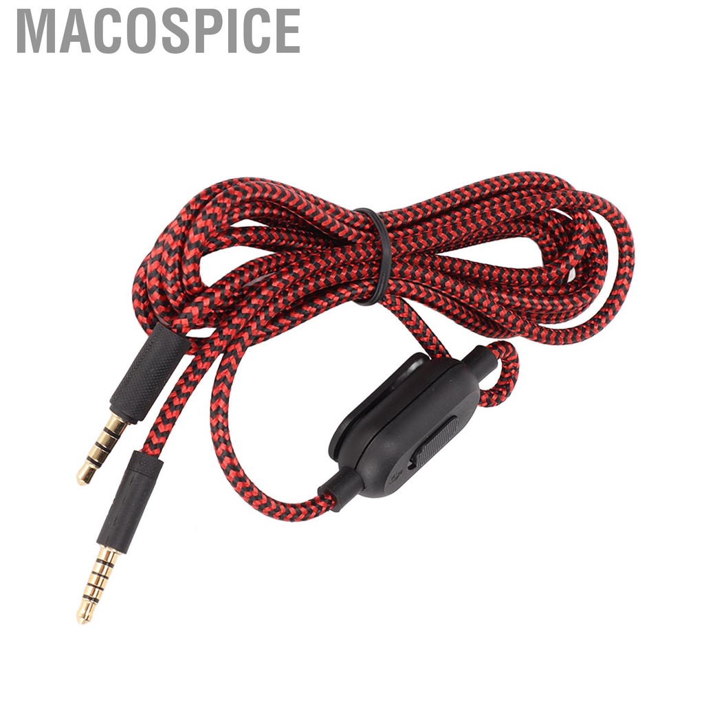 Macospice Headphone Cable Built in Mic Replacement Headset Wire with ...