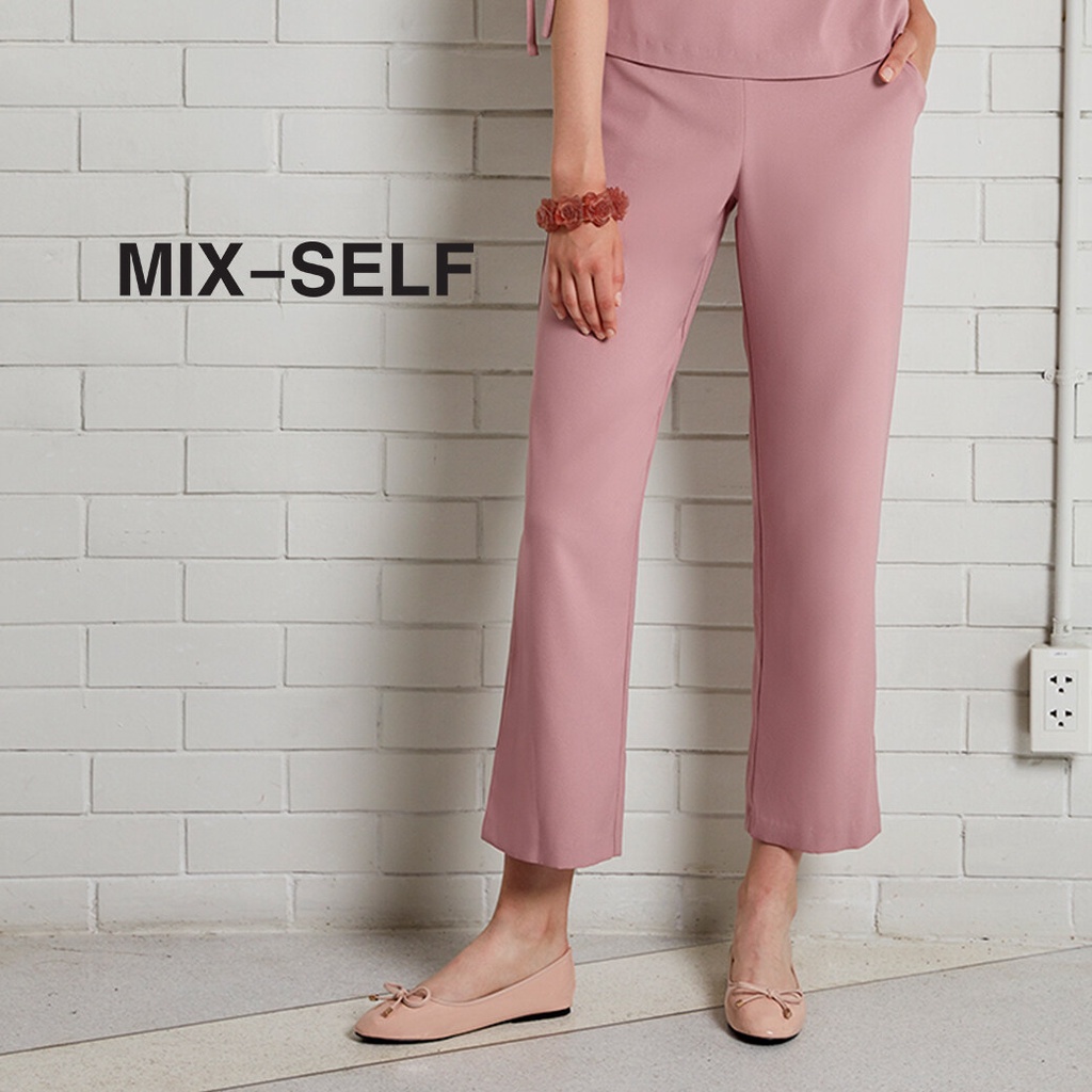 MIX-SELF กางเกงทรงกระบอก รุ่น FP4552A - สีชมพู - jashion_officialshop ...