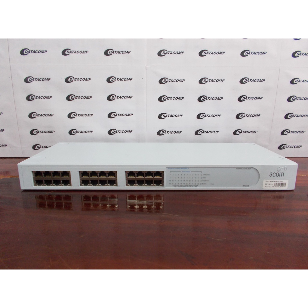 3COM Baseline Switch 2824 24-Port Gigabit 101001000 Mbps สภาพดี พร้อม ...