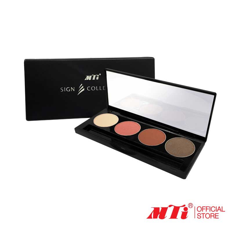 MTI Sign Collection Eyeshadow อายแชโดว์ โทนสีธรรมชาติ ประกายมุก พาเลท 4 ...