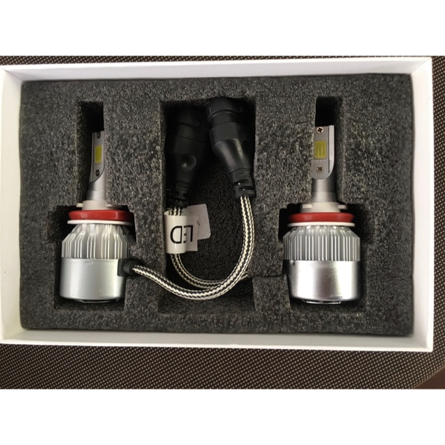 หลอดไฟ LED C6 ขั้วปลั๊ก H11 ของใหม่แกะกล่อง | Shopee Thailand