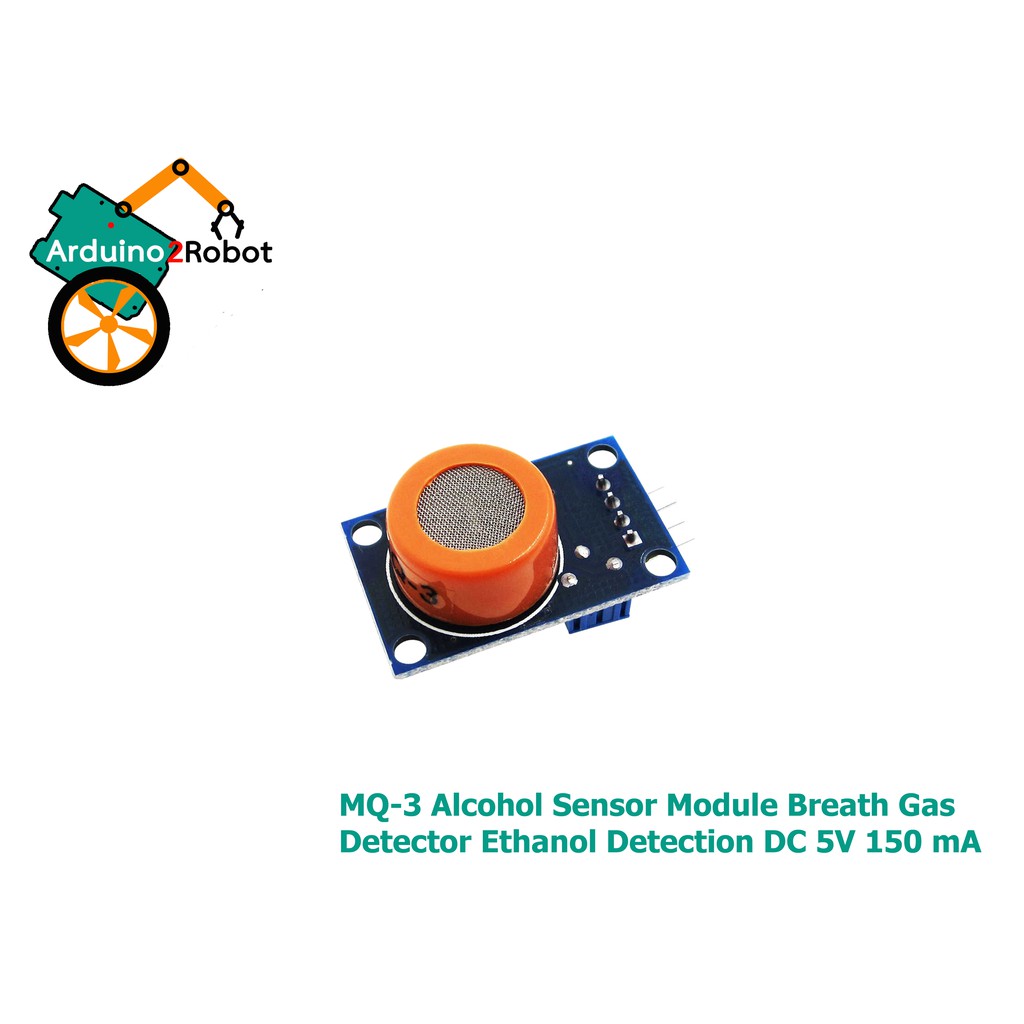 MQ-3 Alcohol Sensor Module Breath Gas Detector Ethanol Detection DC 5V ...