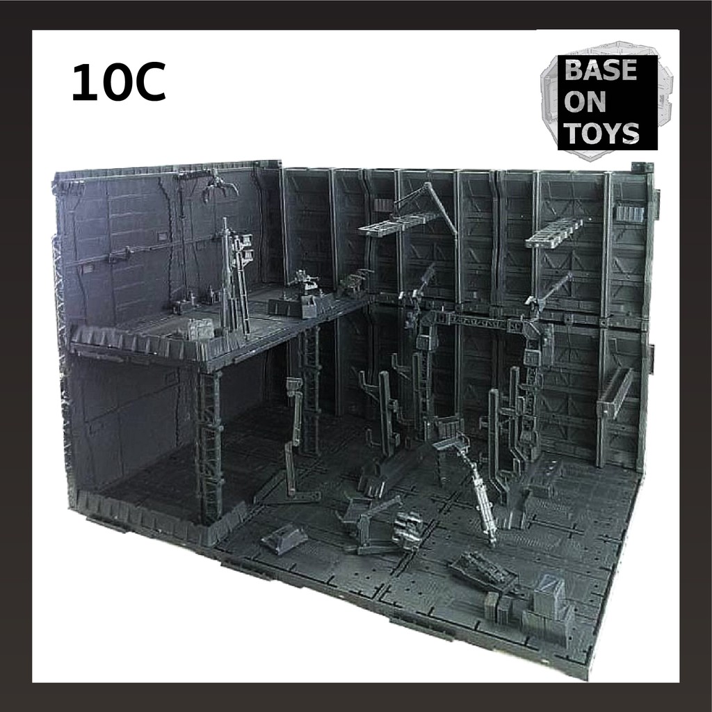 ฉากโรงซ่อมหุ่น แบบ Set CG Domain Base Action Base โรงซ่อมกันดั้ม โรง ...