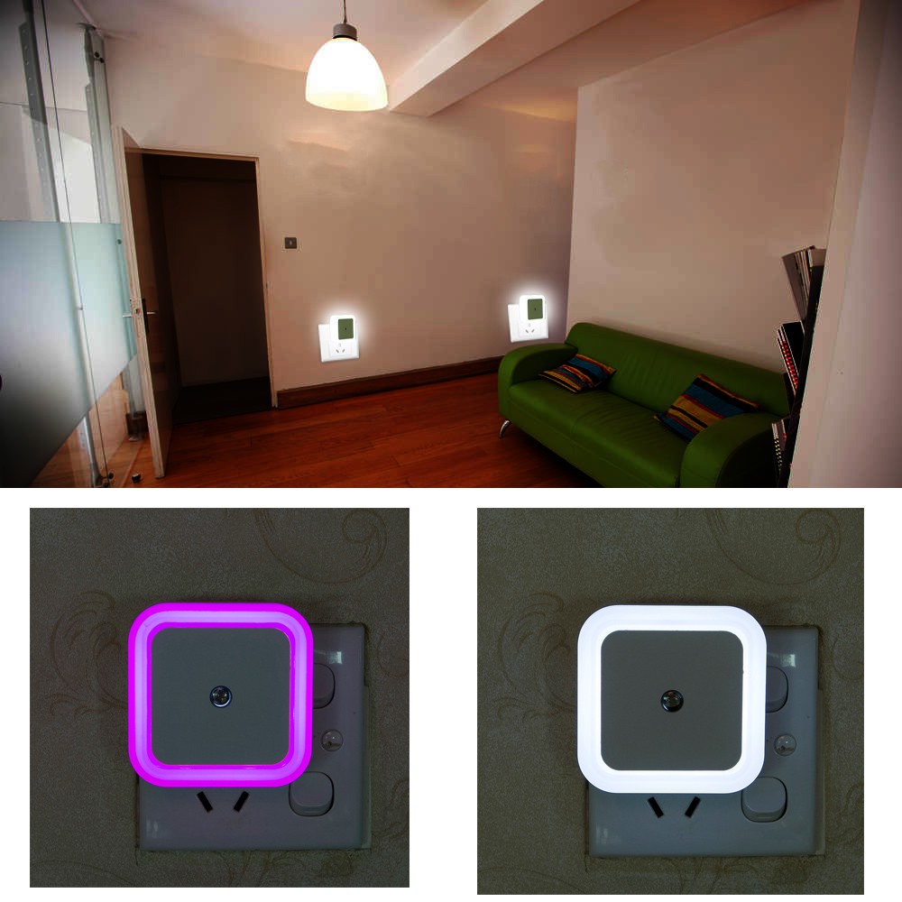 【COD】0.4W 4 LED Smart LED Light Sensor Lamp Plug-in Eletric Energy ...