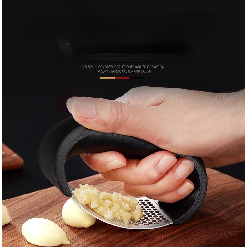 กระเทียมStainless Garlic ress Household Manual Garlic ress Device ...