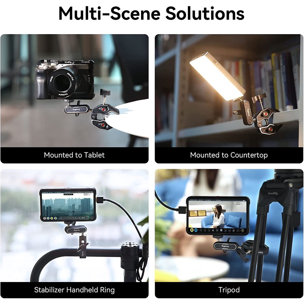 SmallRig Super Clamp Ballhead Magic Arm Camera Clamp Crab-Shaped ...