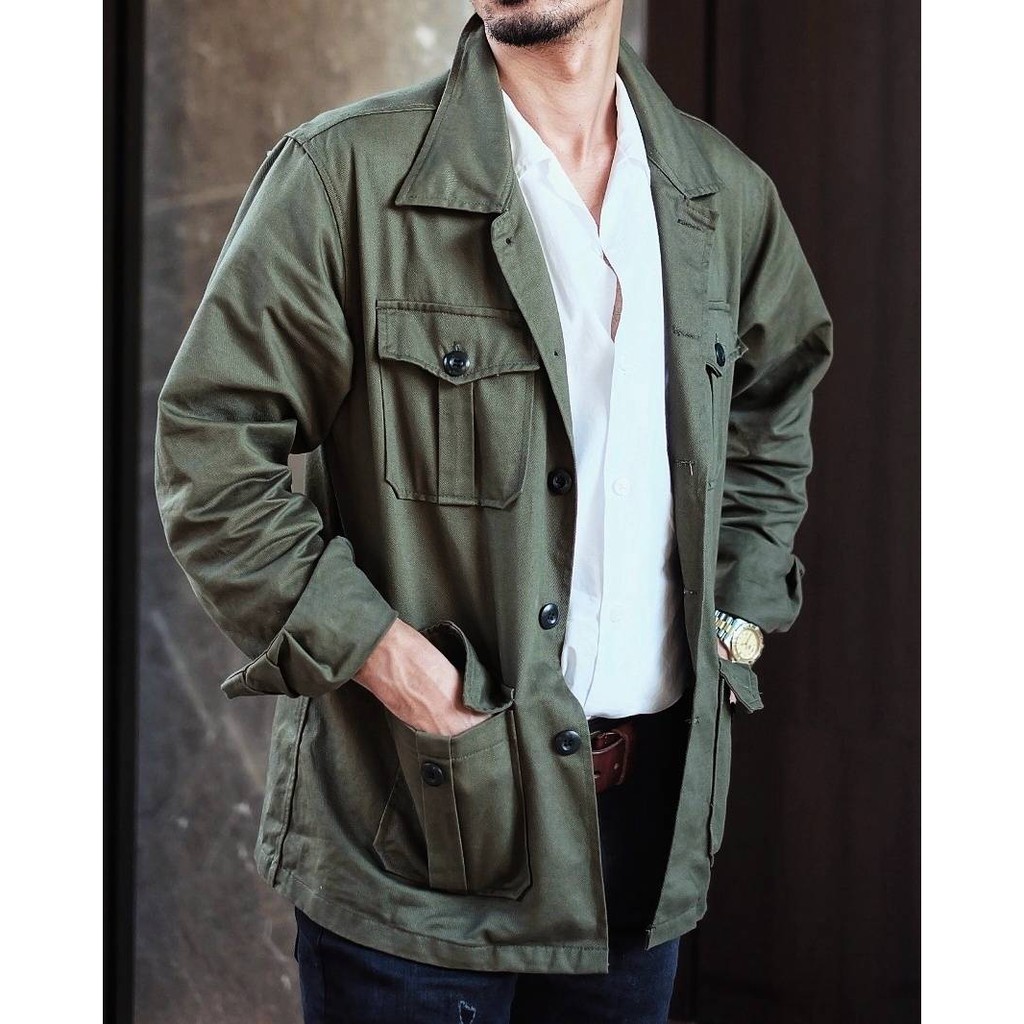 SAFARI JACKET (สีเขียว) - phumm.official - ThaiPick