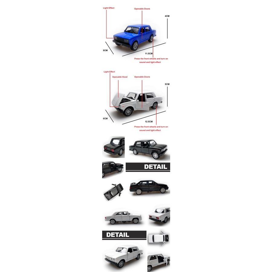 Lada 2107 132 Lada 2107 136 Scale Model Vehicle Collectible Toy ull ...