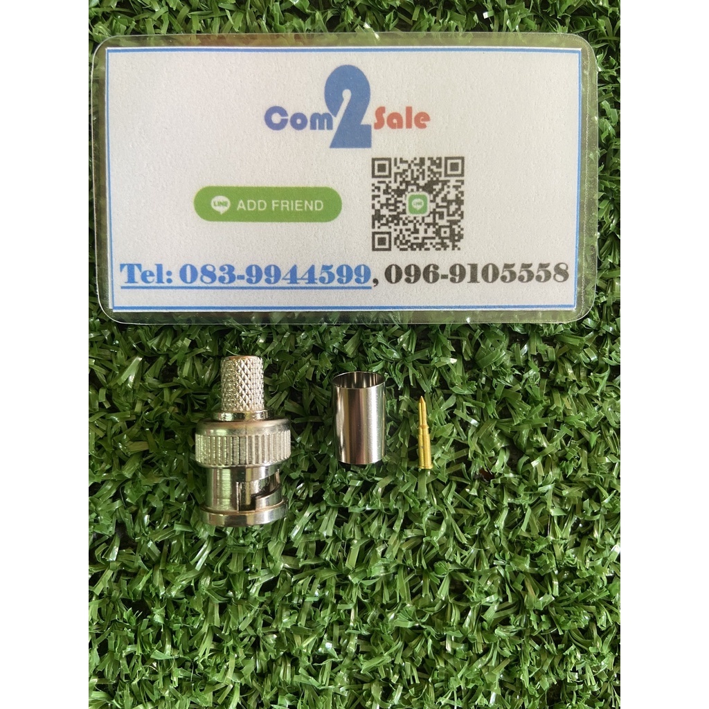 หัว BNC แบบบีบ สำหรับกล้องวงจรปิด BNC Crimp Type RG6 for CCTV จำหน่ายเป็นชุด | Shopee Thailand