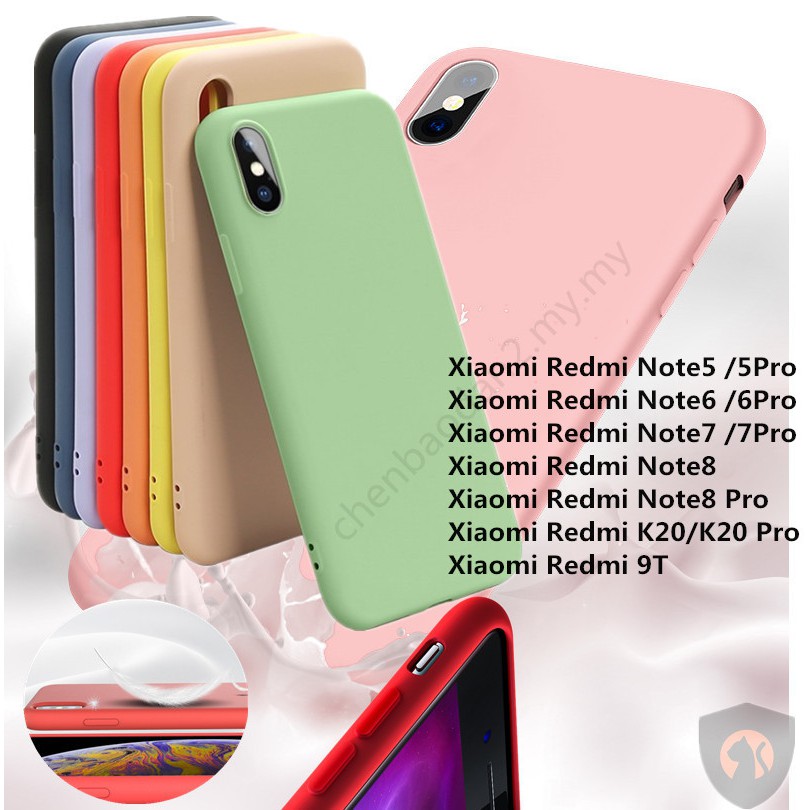 เคสโทรศัพท์ซิลิโคนแบบนิ่มสําหรับ Xiaomi Redmi Note5 / 5Pro / Note6 /6Pro / Note7 /7Pro / Note8 ...
