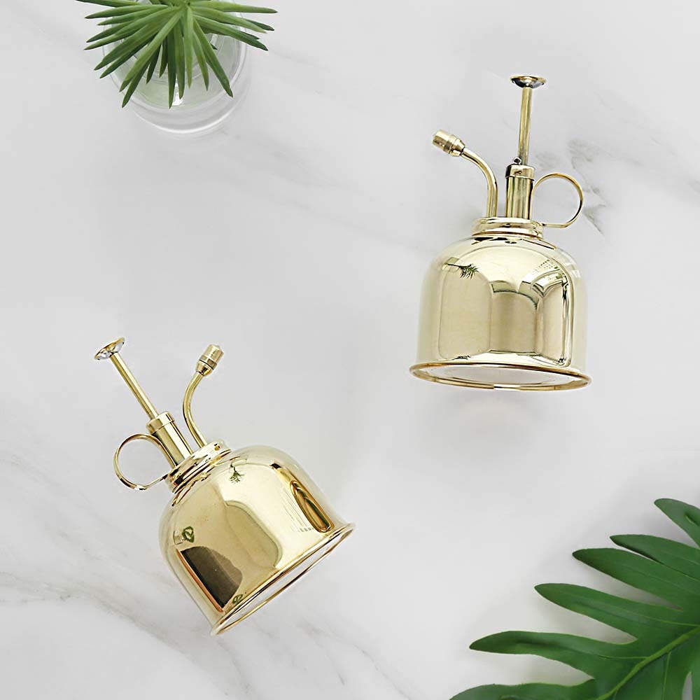 Please COD 300ml Mini Copper Plant Flower Watering Can Pot Spray Bottle ...