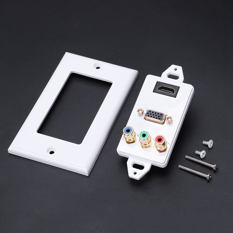 Hdmi Vga 3 Rca Panel Composite Three In One Integrated Multimedia Wall ...