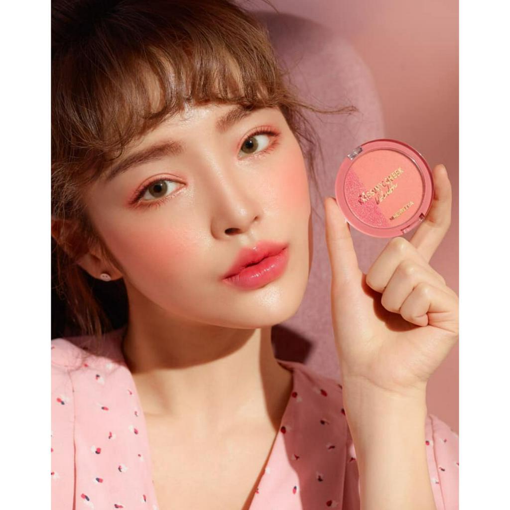 Merrezca Kiss My Cheek Blush ปัดแก้ม Two-Tone ทีมีทั้งแมต และชิมเมอร์ใน ...