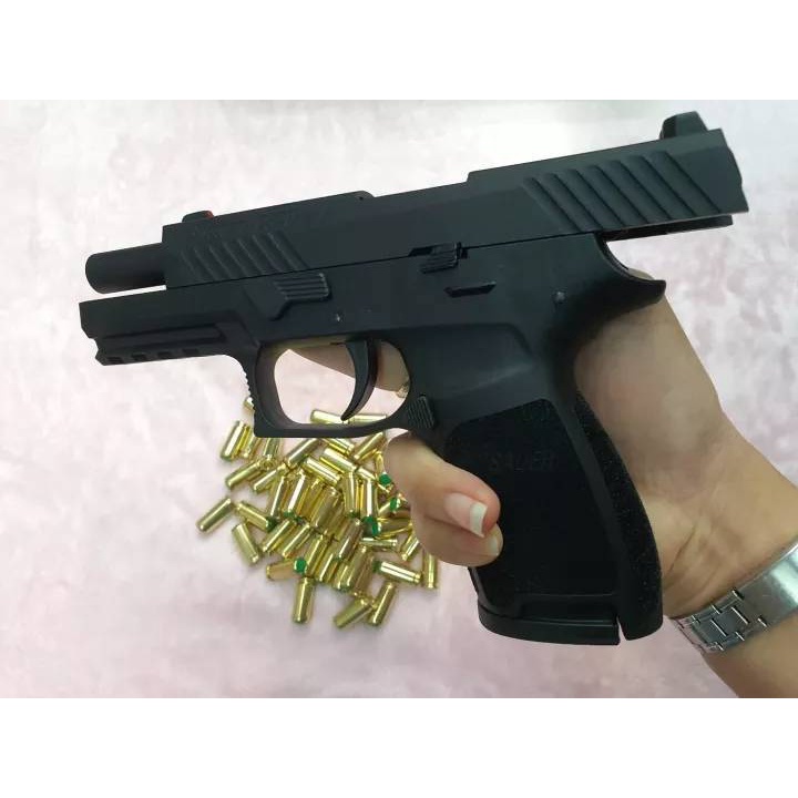 Ceonice SIG SAUER P320 Compact 9mm P.A.K ดำ ( 2 แม็กกาซีน ) แบงค์กัน ...