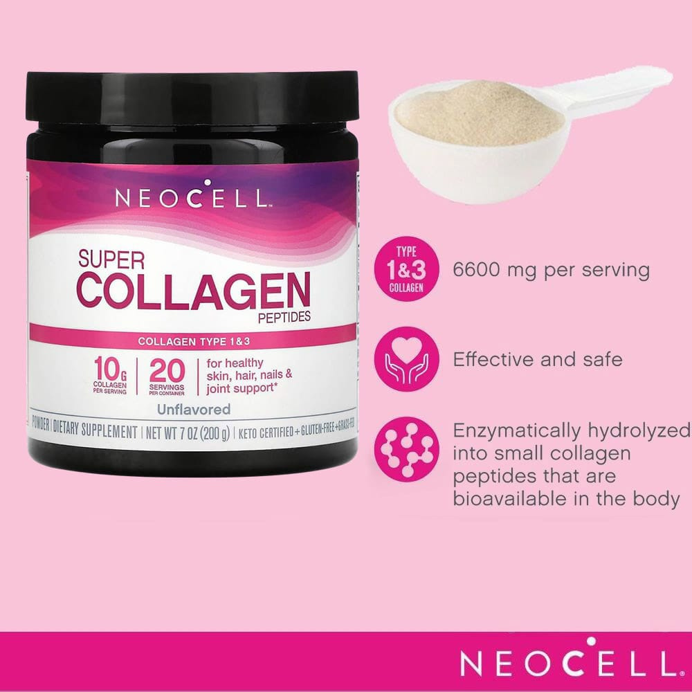 Neocell Super Collagen Powder Type 1 3 ปริมาณ 200 g - wellka - ThaiPick