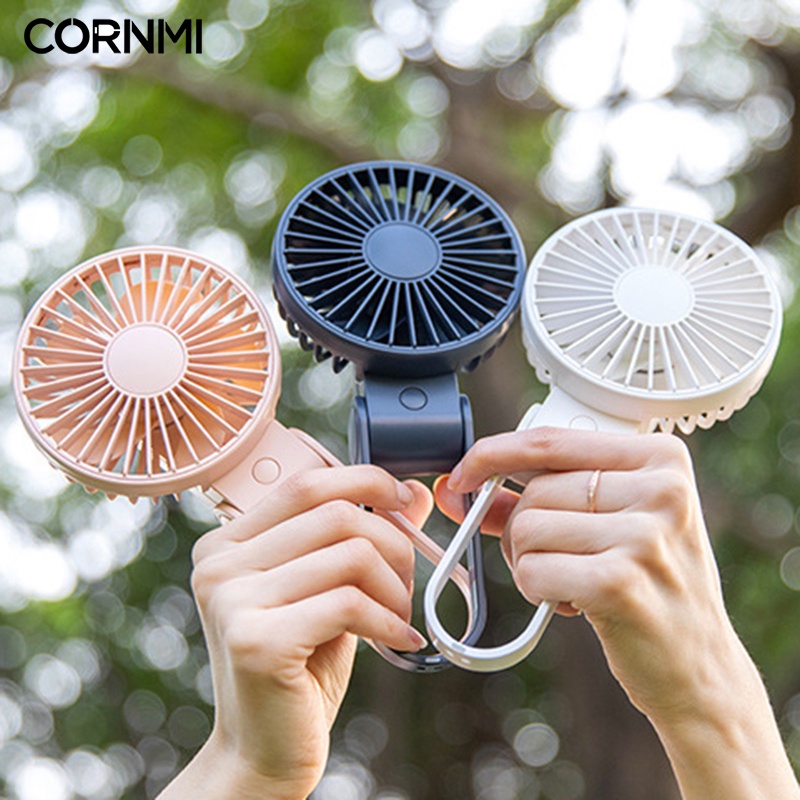 Cornmi Mini Fan Portable Handheld Electric Fan USB Rechargeable Office ...